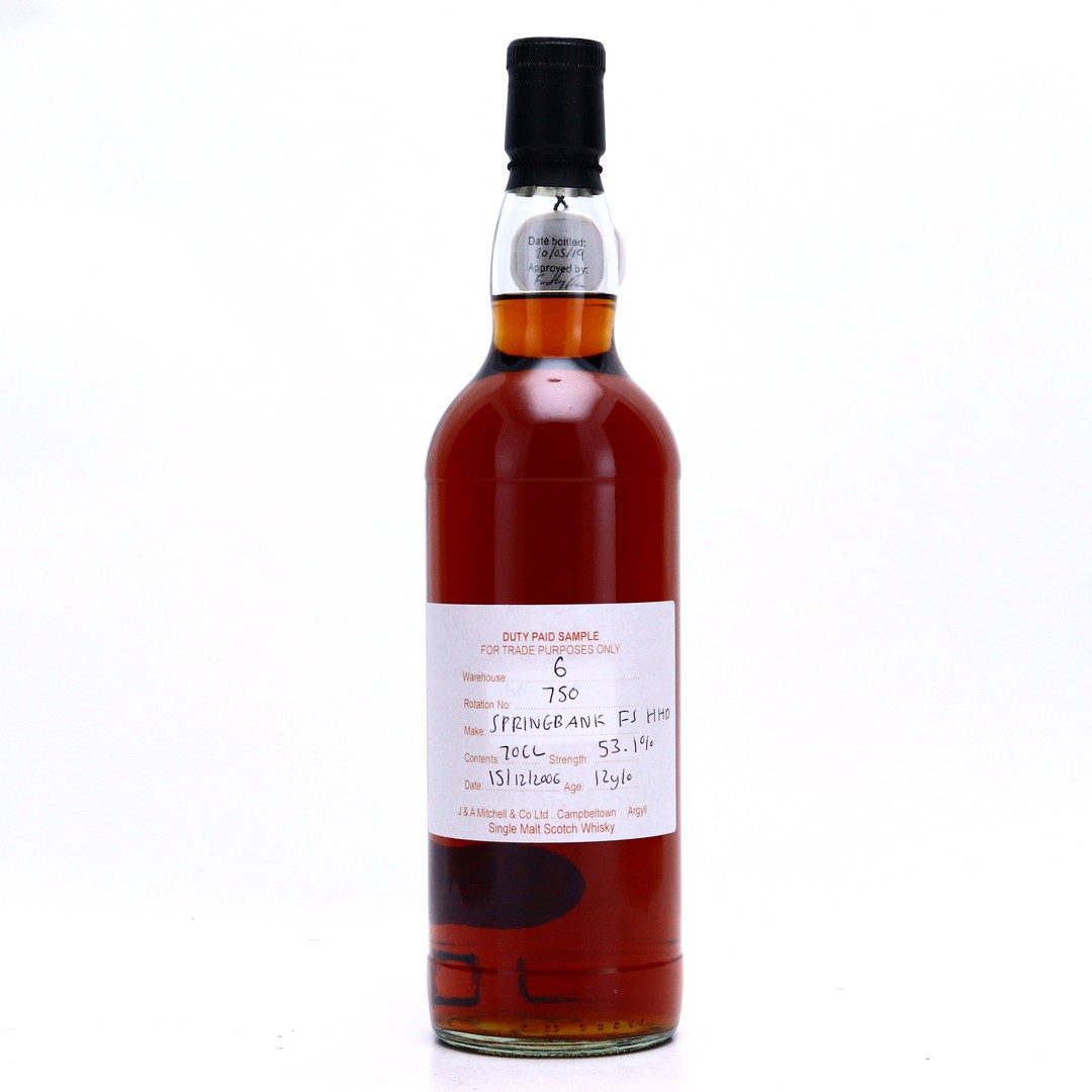 Springbank 2006 Duty Paid Sample 12 Year Old / Fresh Sherry Hogshead ...