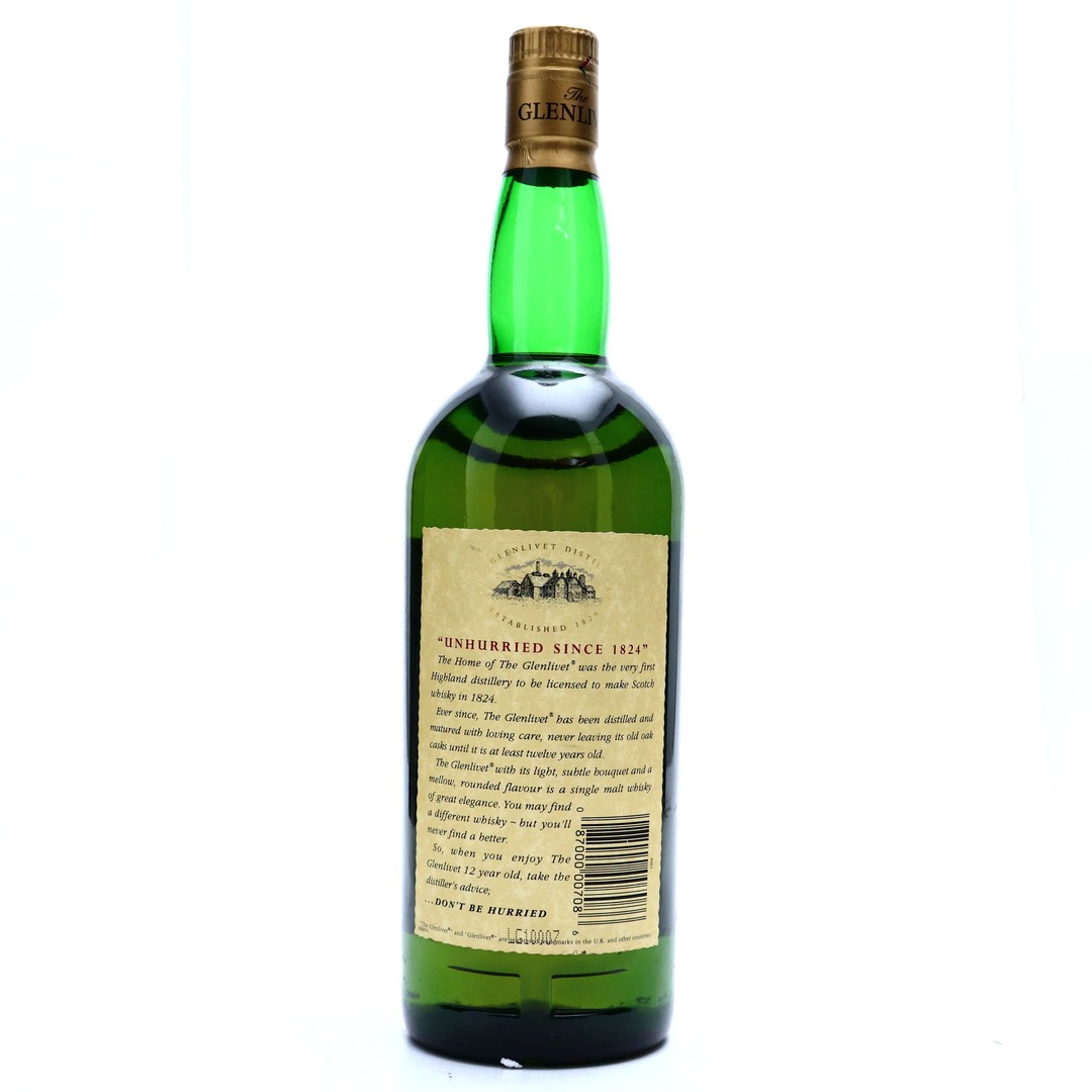 Glenlivet 12 Year Old 1 Litre 1990s | Whisky Auctioneer