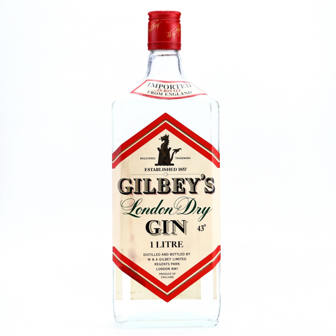 Gilbey's London Dry Gin 1 Litre 1970s | Whisky Auctioneer
