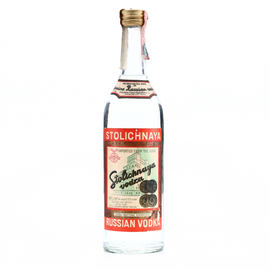 Stolichnaya Vodka 50cl circa 1960s | Whisky Auctioneer