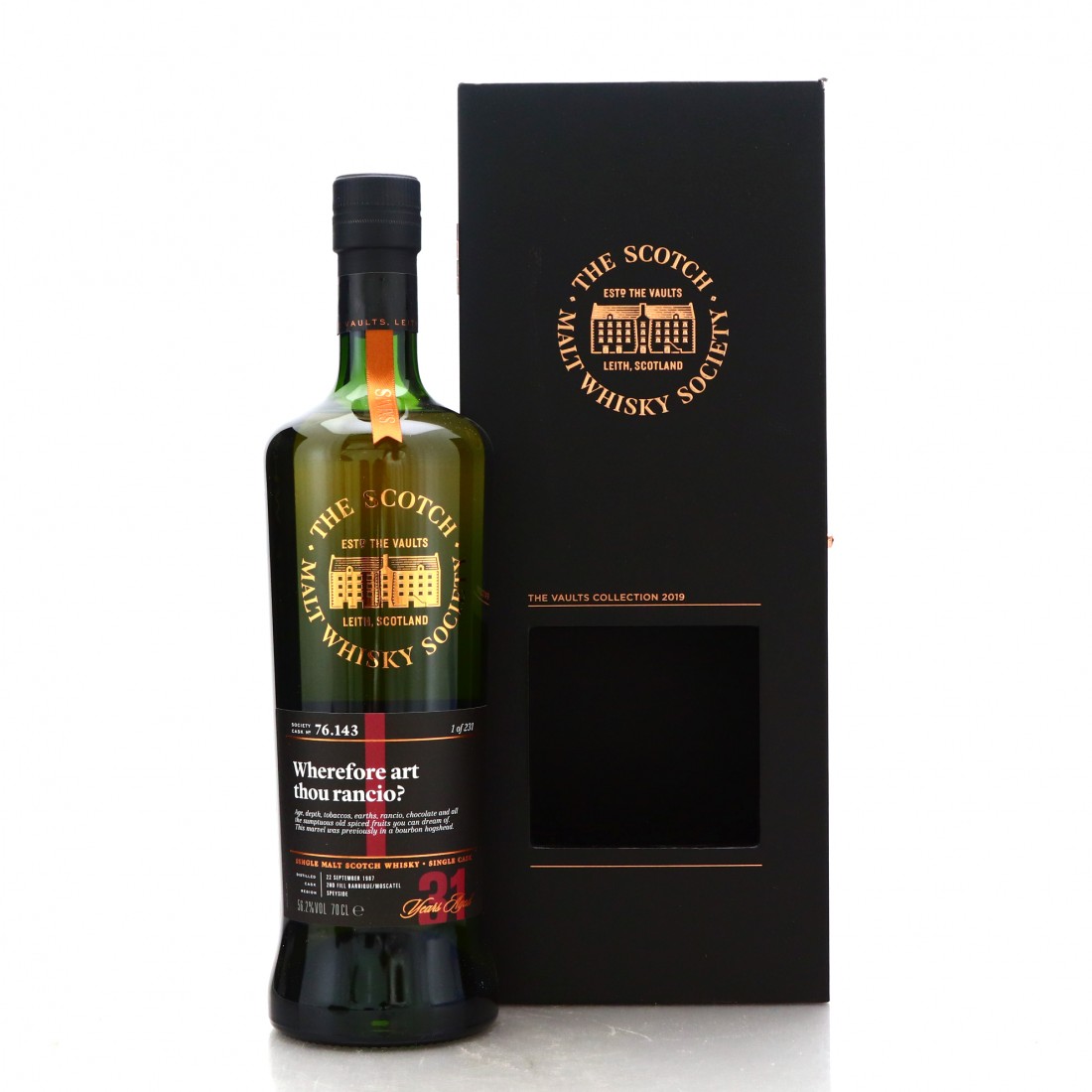 Mortlach 1987 SMWS 31 Year Old 76.143 / The Vaults Collection | Whisky ...