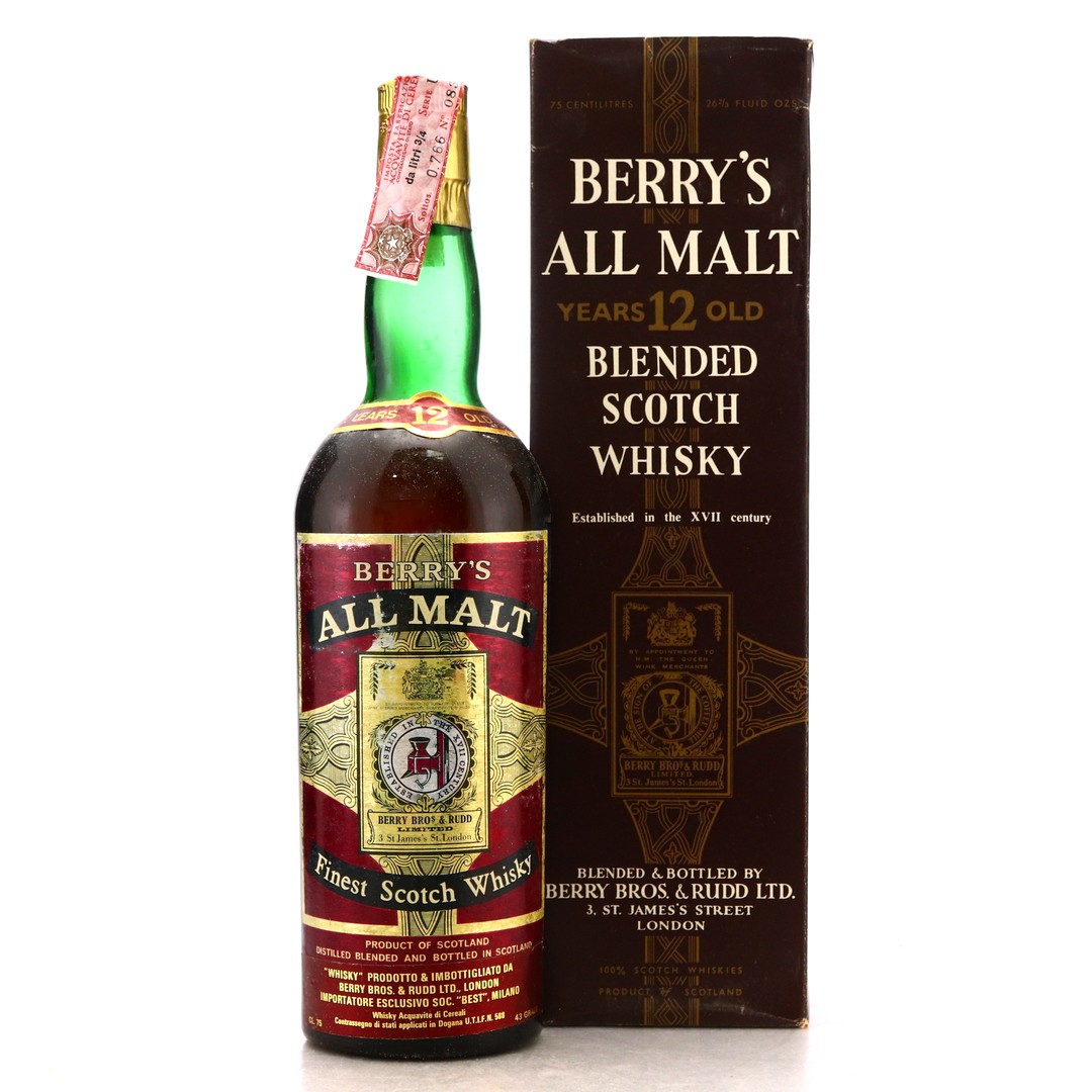 Berry's All Malt 12 Year Old 1970s | Whisky Auctioneer