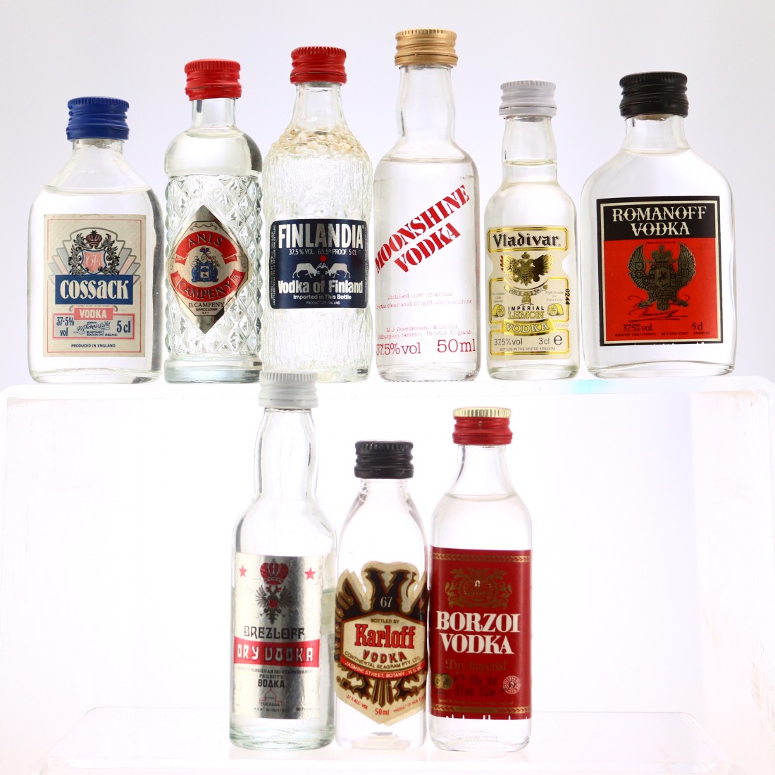 Vodka Miniatures x 9 | Whisky Auctioneer