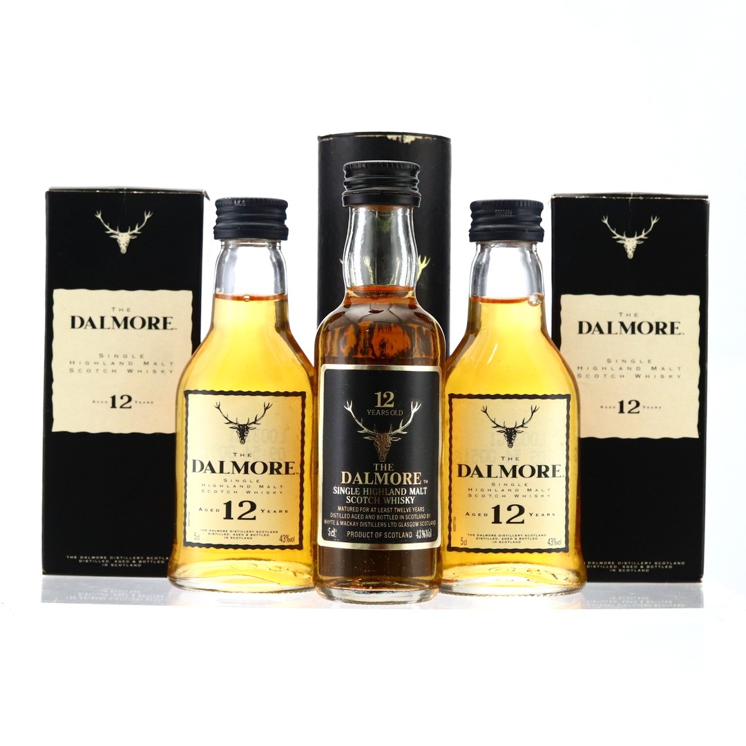 Dalmore 12 Year Old Miniatures x 3 | Whisky Auctioneer