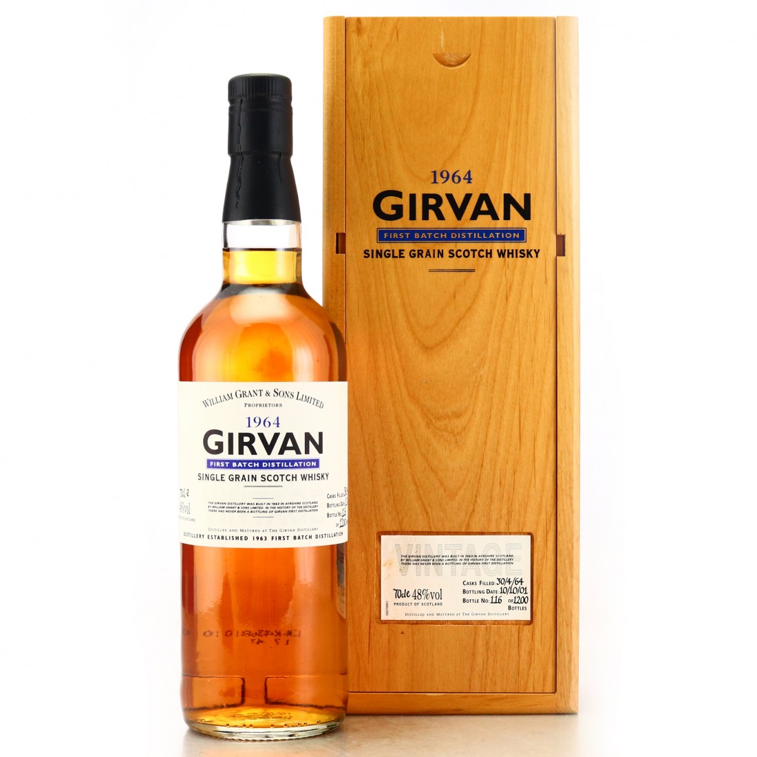 Girvan 1964 First Batch Distillation | Whisky Auctioneer