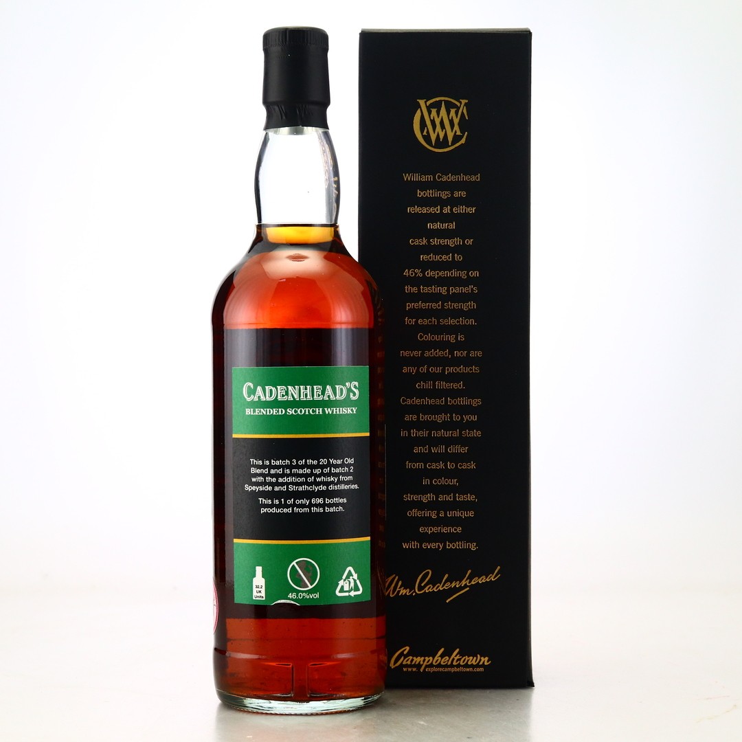 William Cadenhead 20 Year Old Blend Batch #3 | Whisky Auctioneer