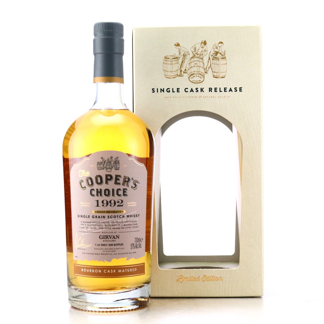Girvan 1992 Cooper's Choice 26 Year Old | Whisky Auctioneer Girvan 1992 Cooper's Choice 26 Year Old | Whisky Auctioneer