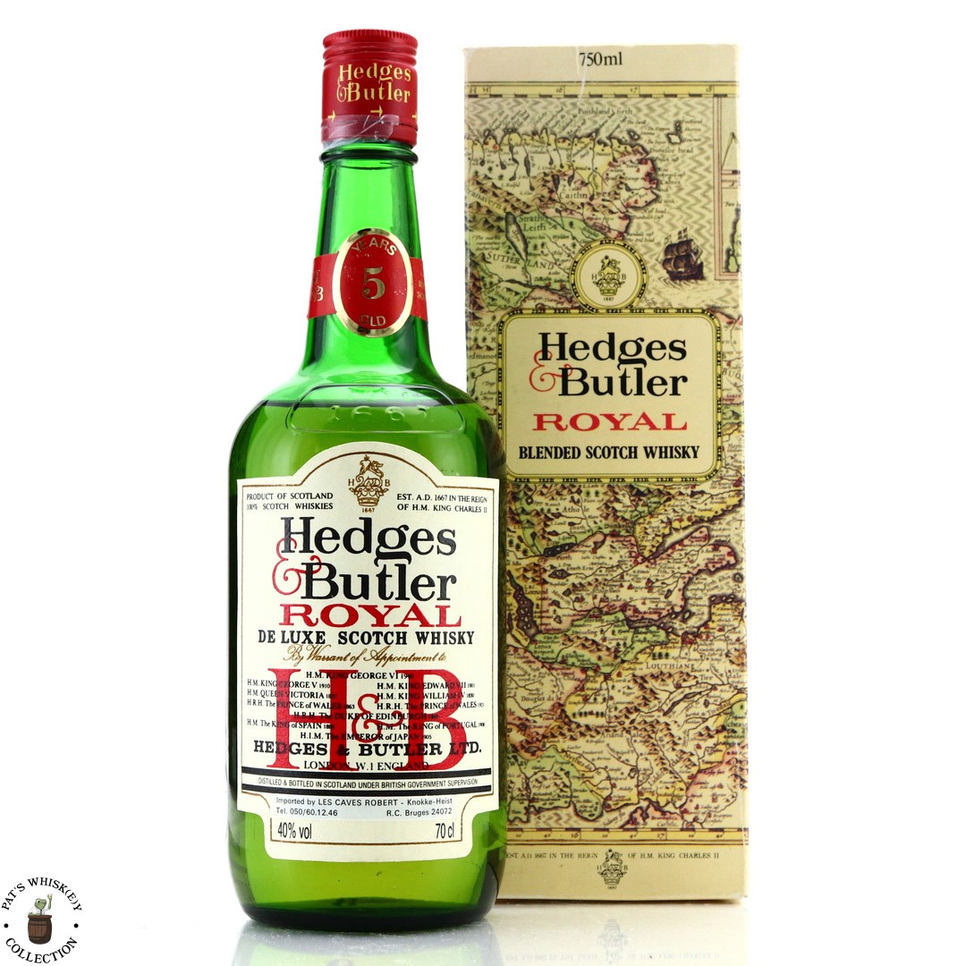 Hedges and Butler 5 Year Old Royal De Luxe Scotch Whisky 1985 | Whisky ...