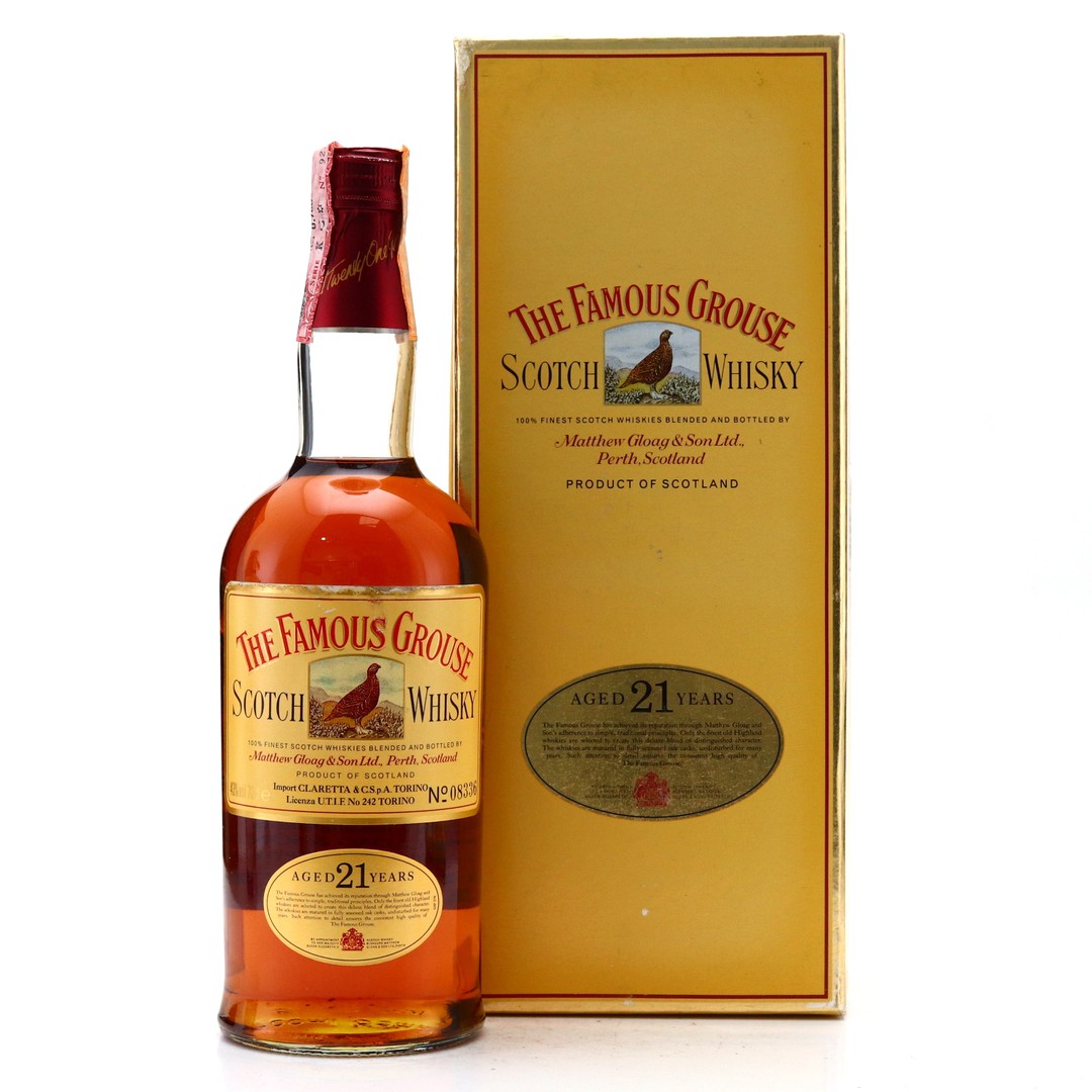 Famous Grouse 21 Year Old 1990s / Claretta Import | Whisky Auctioneer