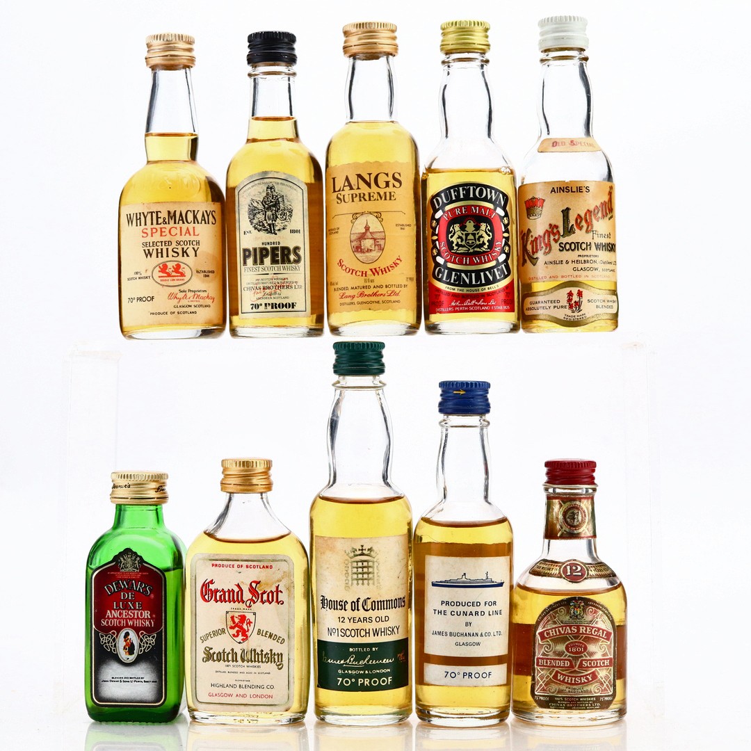 Scotch Whisky Miniatures x 10 | Whisky Auctioneer