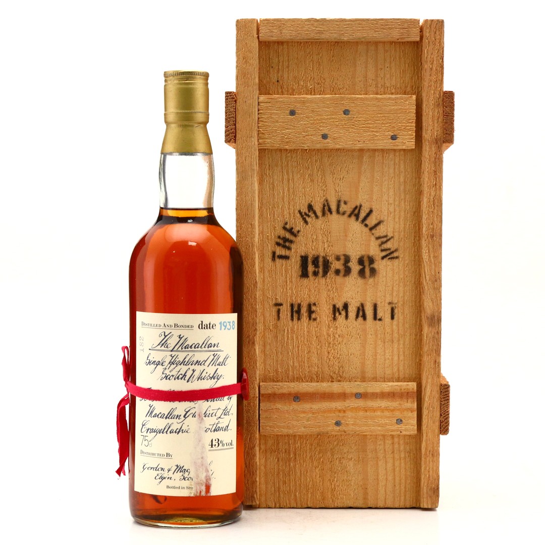 Macallan 1938 Handwritten Label | Whisky Auctioneer