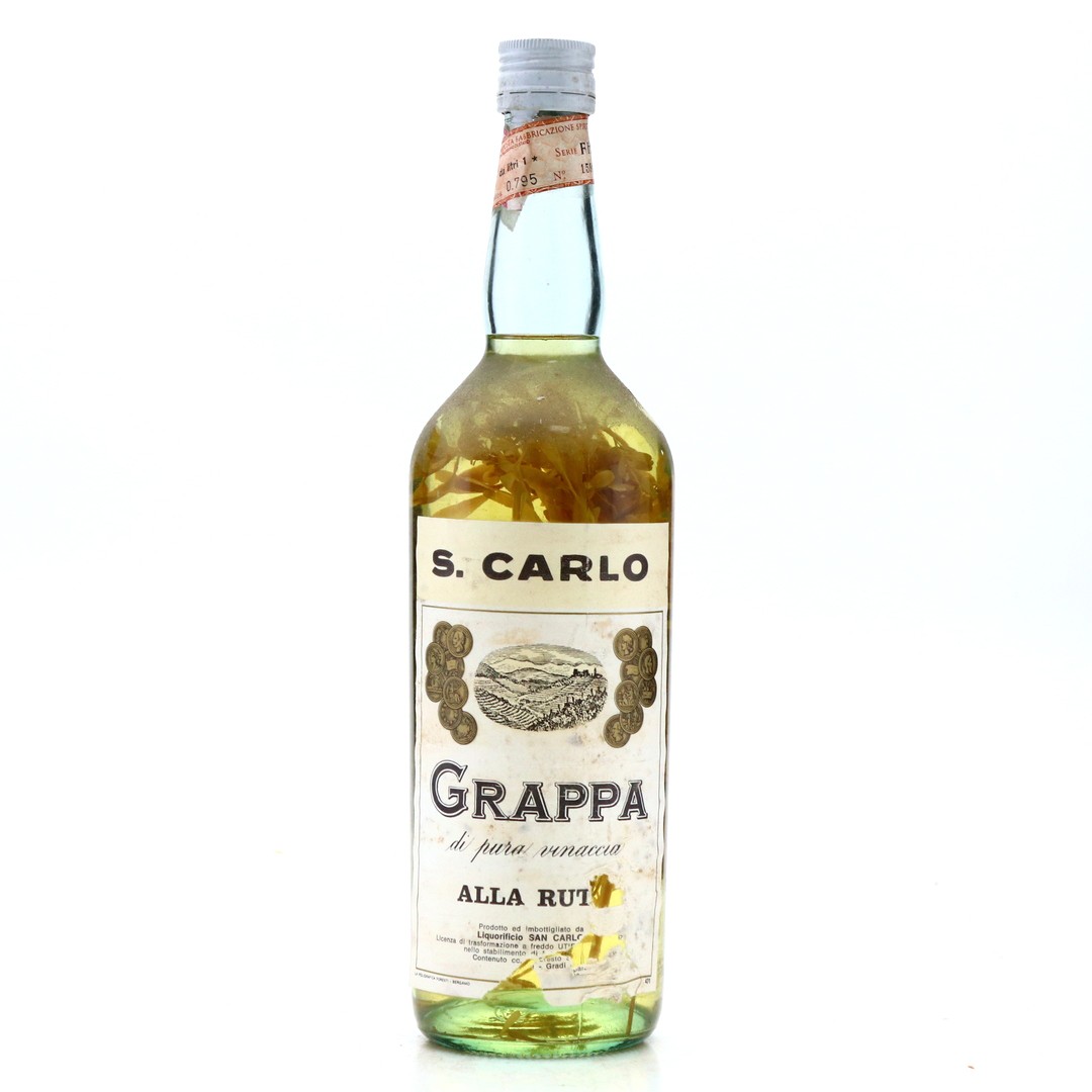 S.Carlo Alla Ruta Grappa 1 Litre 1980s | Whisky Auctioneer