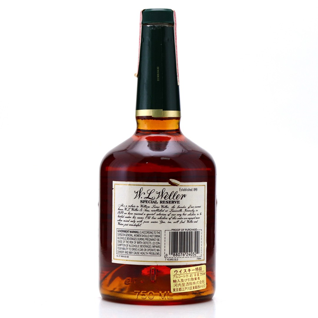 W.L. Weller 7 Year Old Special Reserve 1989 / Stitzel-Weller | Whisky ...