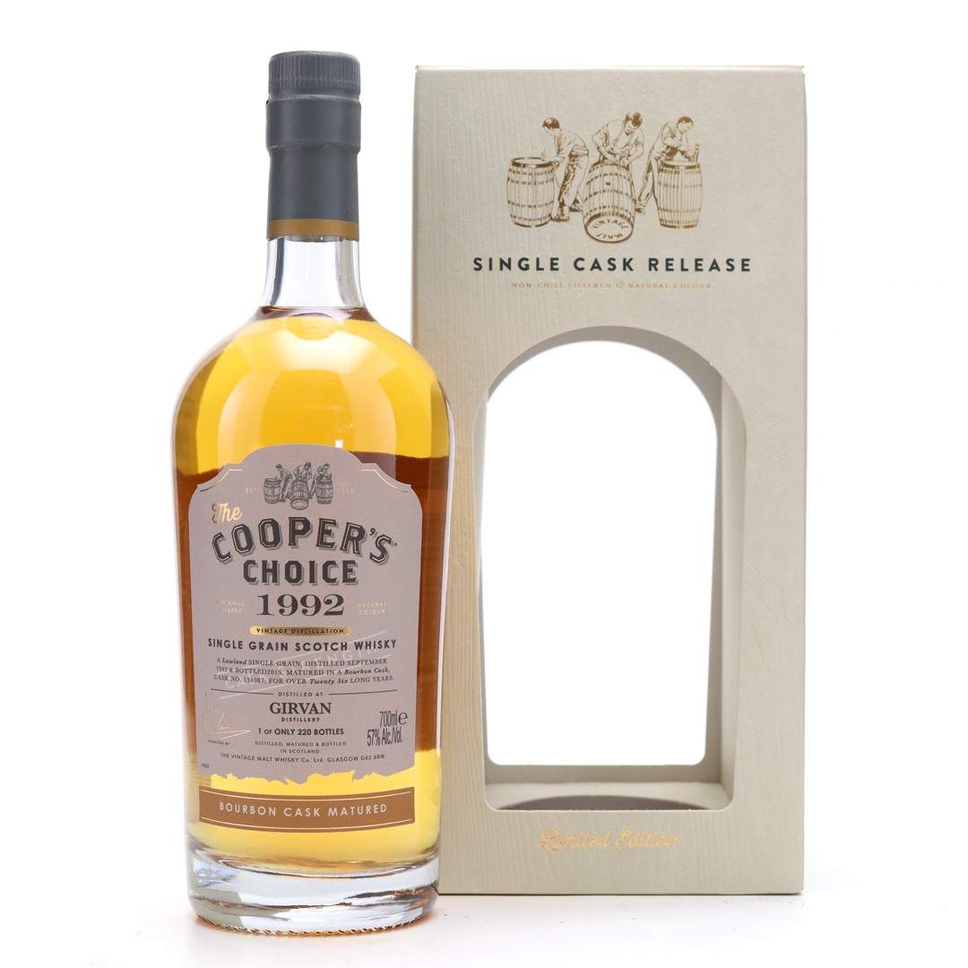 Girvan 1992 Cooper's Choice 26 Year Old | Whisky Auctioneer Girvan 1992 Cooper's Choice 26 Year Old | Whisky Auctioneer