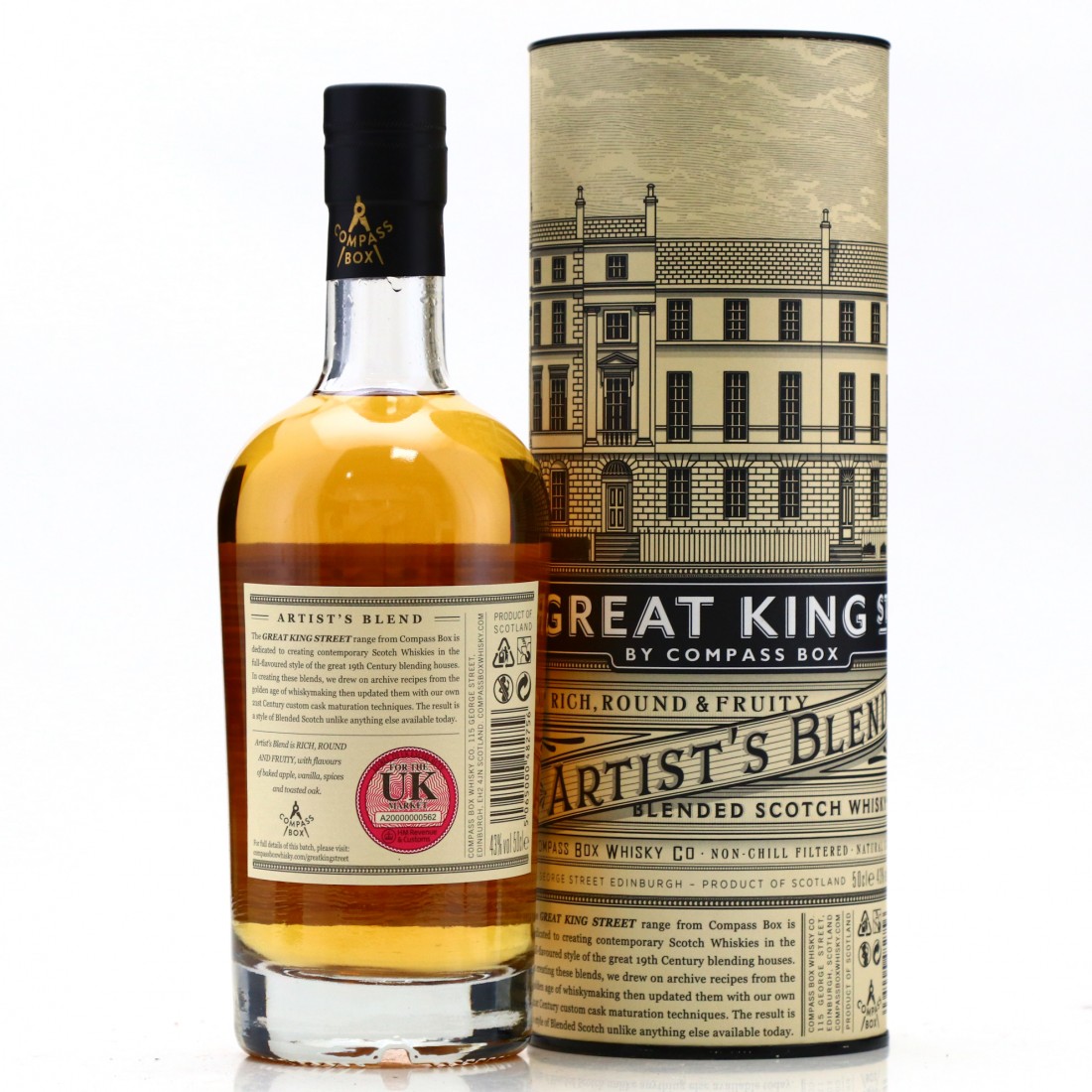 Compass Box Great King Street Artists Blend 50cl Whisky Auctioneer