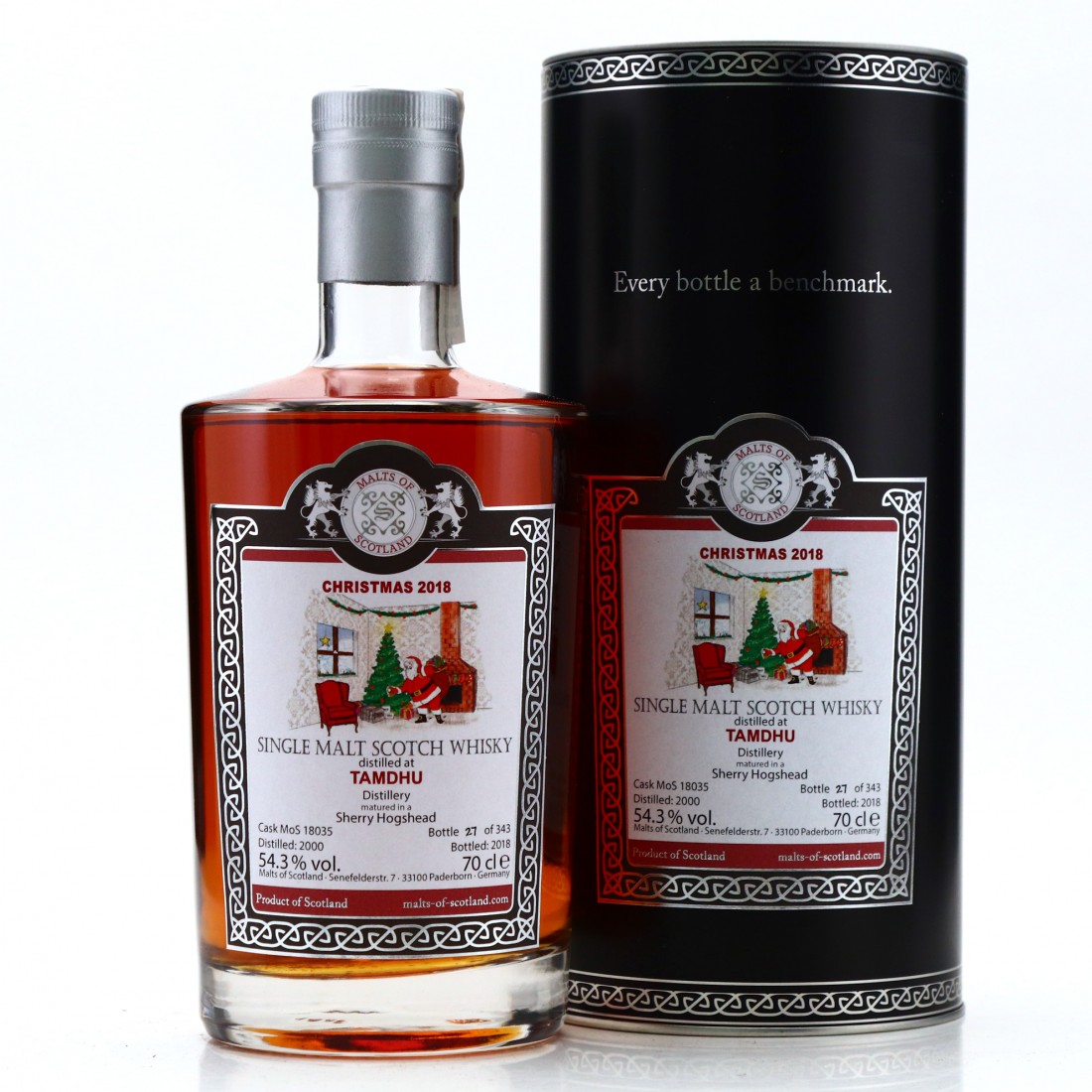 Tamdhu 2000 Malts of Scotland Sherry Hogshead / Christmas 2018 | Whisky ...