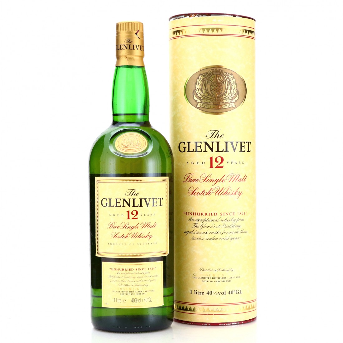 Glenlivet 12 Year Old 1 Litre 1990s | Whisky Auctioneer