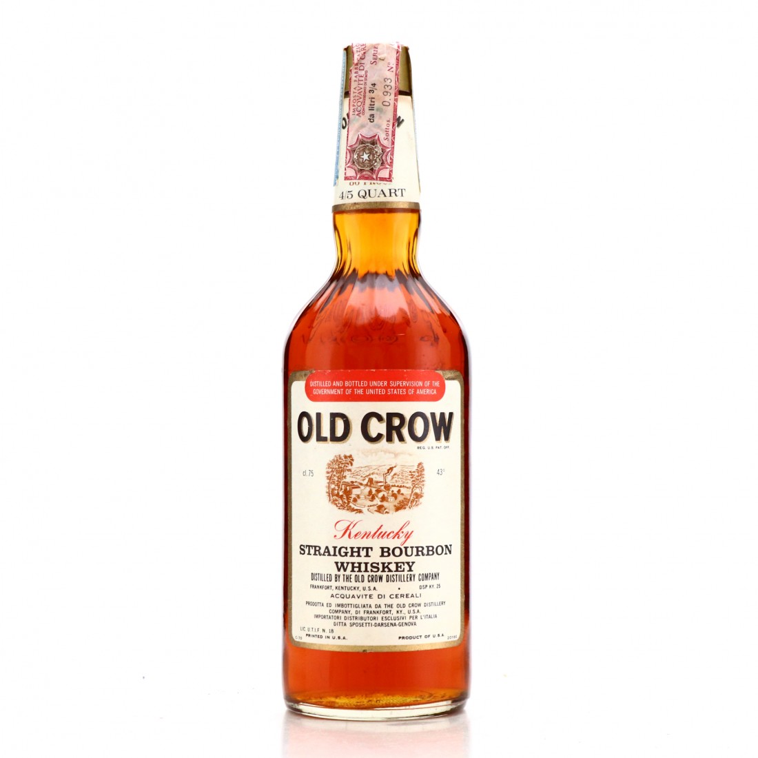 Old Crow Bottled in Bond 86 Proof 1963 | Whisky Auctioneer