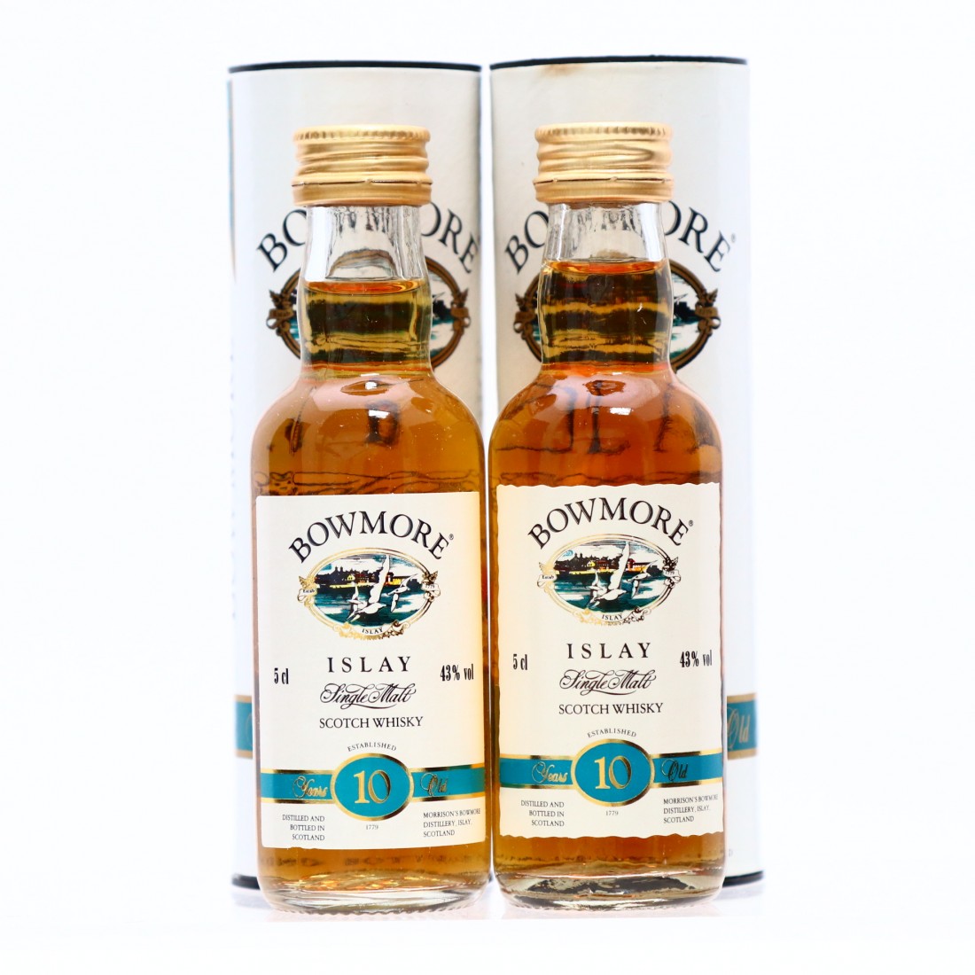 Bowmore 10 Year Old Miniature x 2 | Whisky Auctioneer