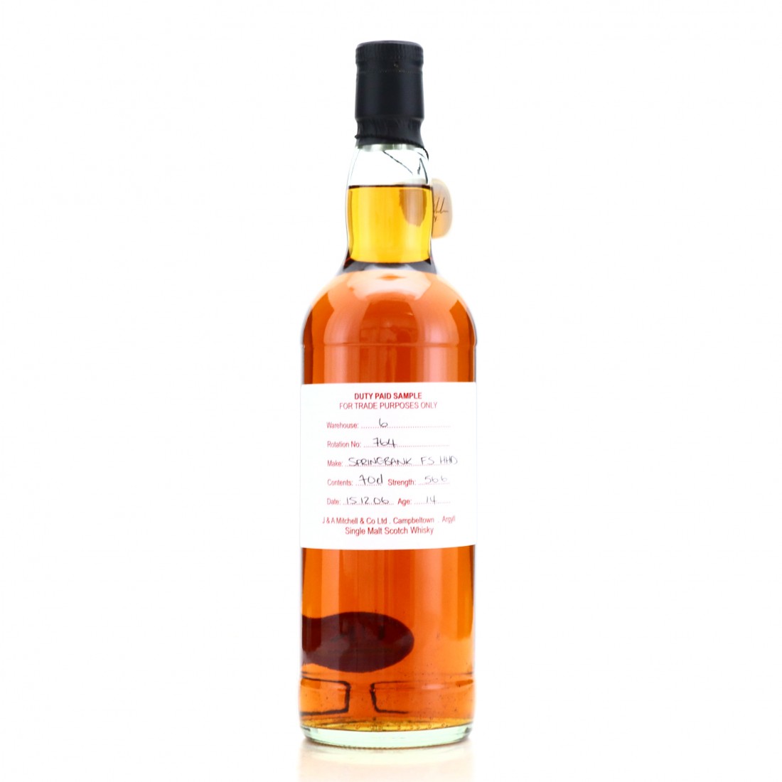 Springbank 2006 Duty Paid Sample 14 Year Old / Fresh Sherry Hogshead ...