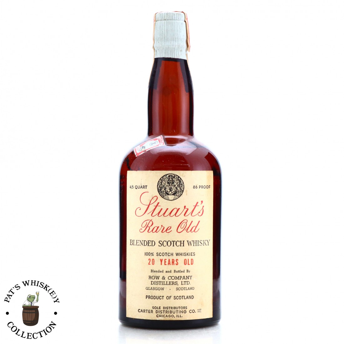Stuart's Rare Old 20 Year Old Scotch Whisky 1950s / US Import | Whisky ...