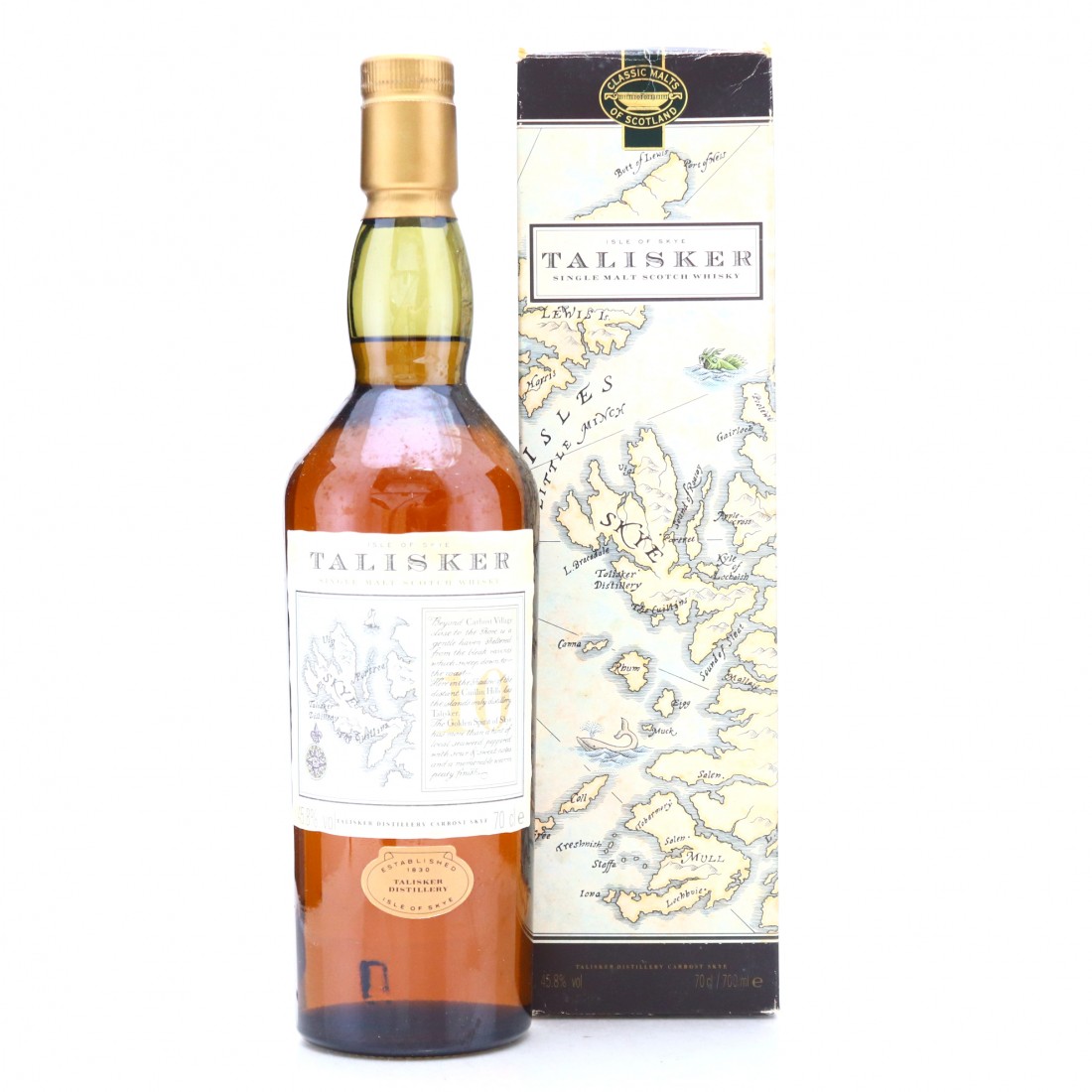 Talisker 10 Year Old Map Label 1990s | Whisky Auctioneer