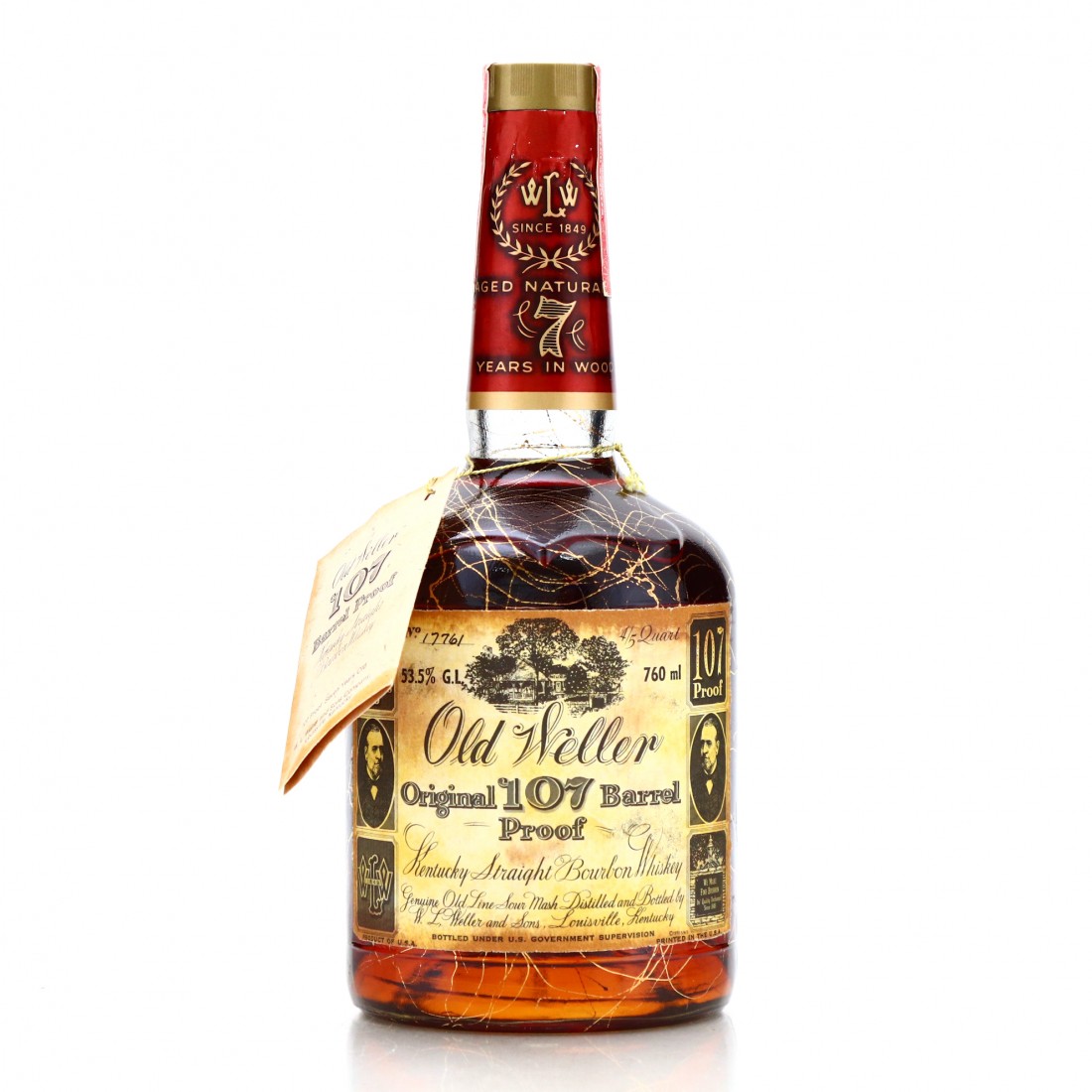 Old Weller Original 107 Proof 7 Year Old 1977 / Stitzel-Weller | Whisky ...