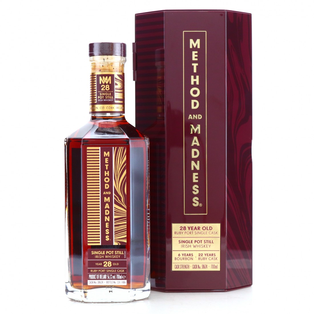 Method and Madness 28 Year Old Single Pot Still Single Ruby Port Cask ...