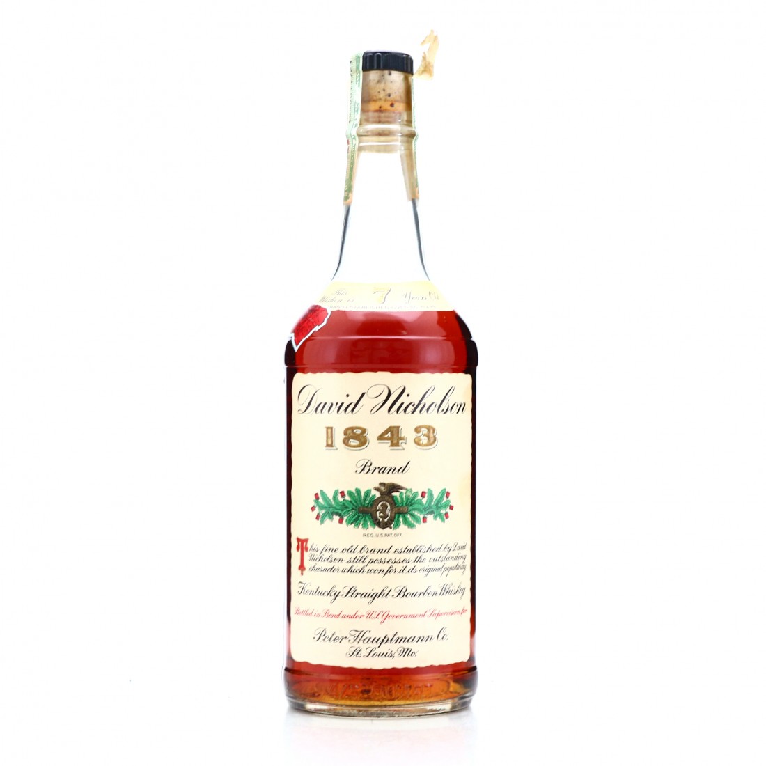 David Nicholson '1843' 1948 Bottled in Bond 7 Year Old / Stitzel-Weller ...