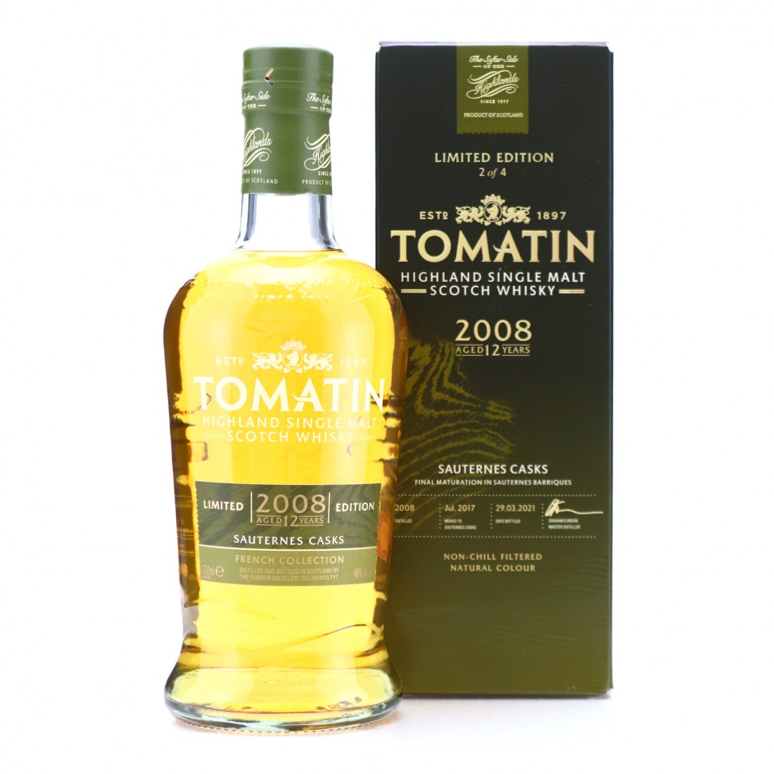 Tomatin 2008 Sauternes Casks 12 Year Old / French Collection #2 ...