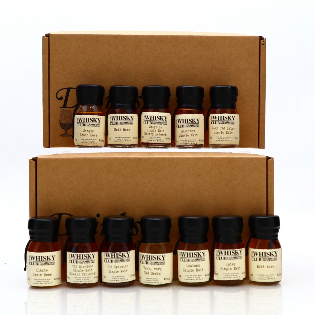 Sunday Times Whisky Club Drinks by the Dram Samples x 12 / Blending Set ...