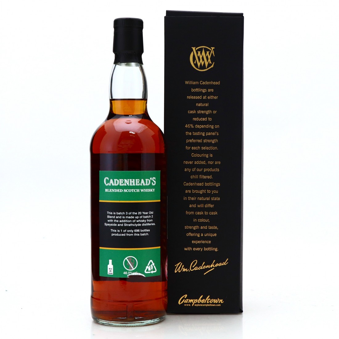 William Cadenhead 20 Year Old Blend Batch #3 | Whisky Auctioneer
