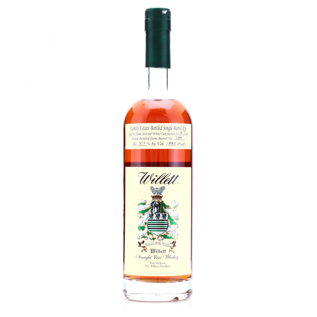 Willett Family Estate 6 Year Old Single Barrel Rye #2319 / The ...