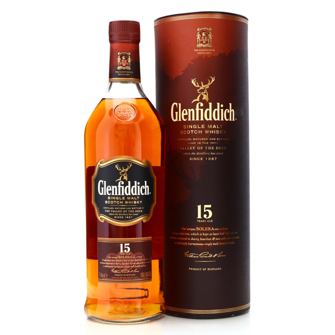 Glenfiddich 15 Year Old Solera Vat 1 Litre pre-2014 | Whisky Auctioneer