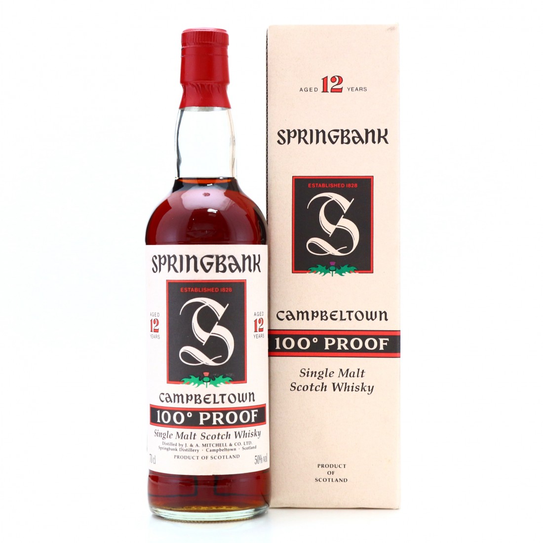 Springbank 12 Year Old Green Thistle 100 Proof 1990s | Whisky Auctioneer