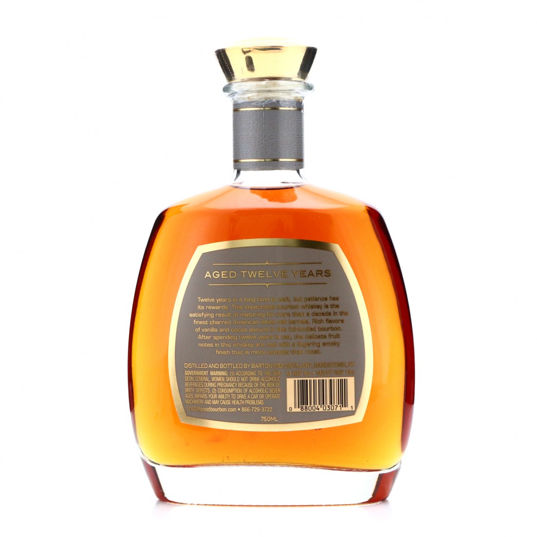Barton 1792 12 Year Old Kentucky Straight Bourbon | Whisky Auctioneer