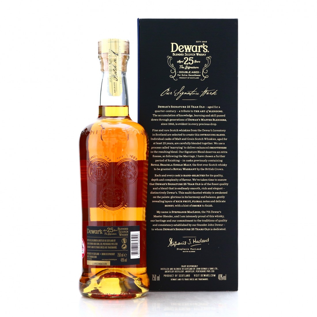 Dewar's 25 Year Old Signature 75cl / Royal Brackla Casks - US Import ...