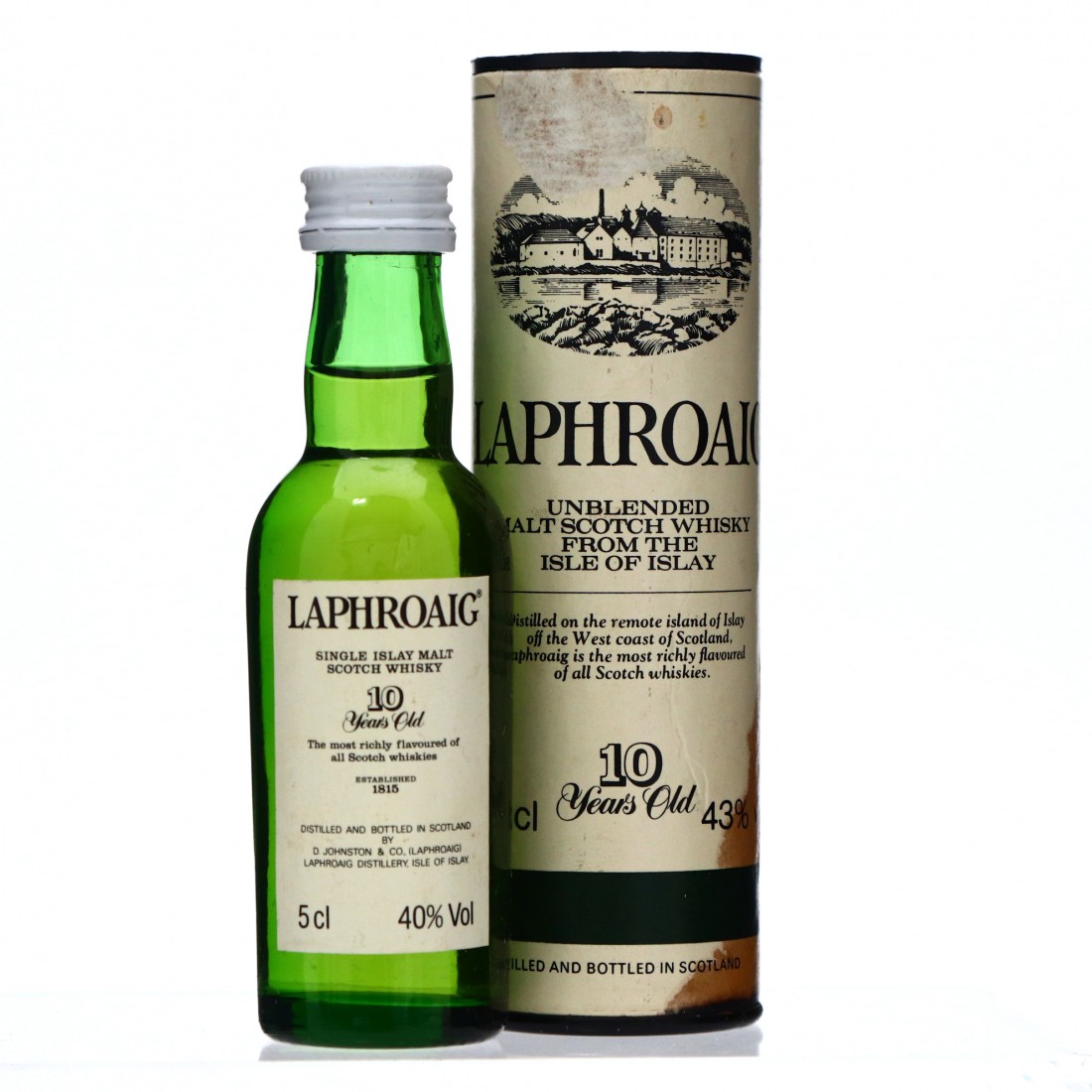 Laphroaig 10 Year Old Miniature 1980s Whisky Auctioneer