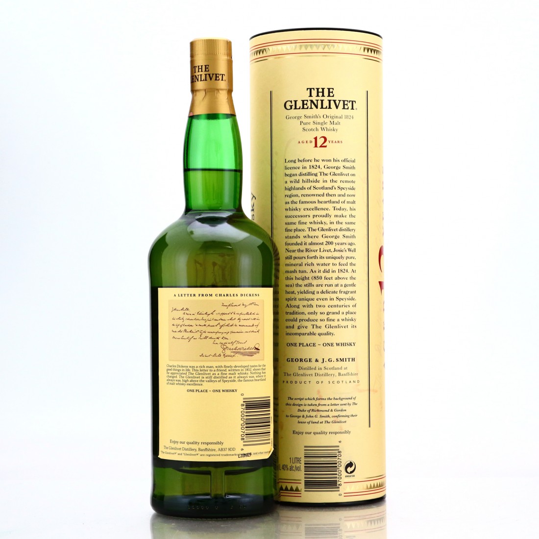 Glenlivet 12 Year Old 1 Litre pre-2004 | Whisky Auctioneer
