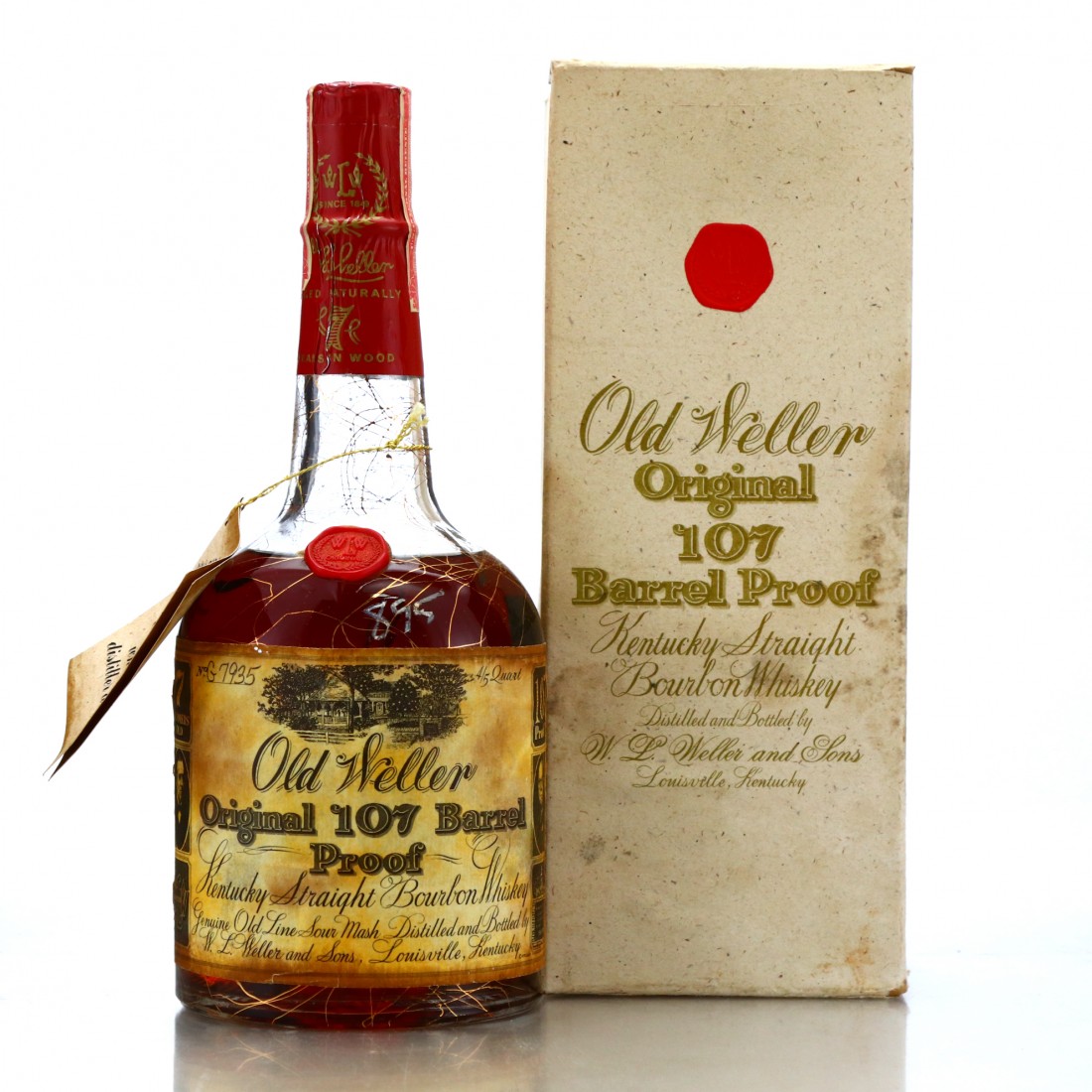 Old Weller Original 107 Barrel Proof 7 Year Old 1969 / Stitzel-Weller ...