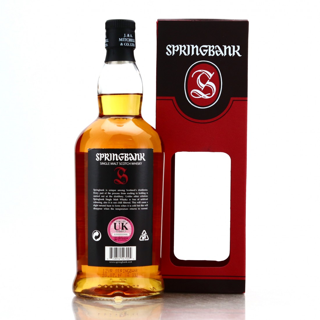 Springbank 12 Year Old Cask Strength 2018 / 56.2% | Whisky Auctioneer