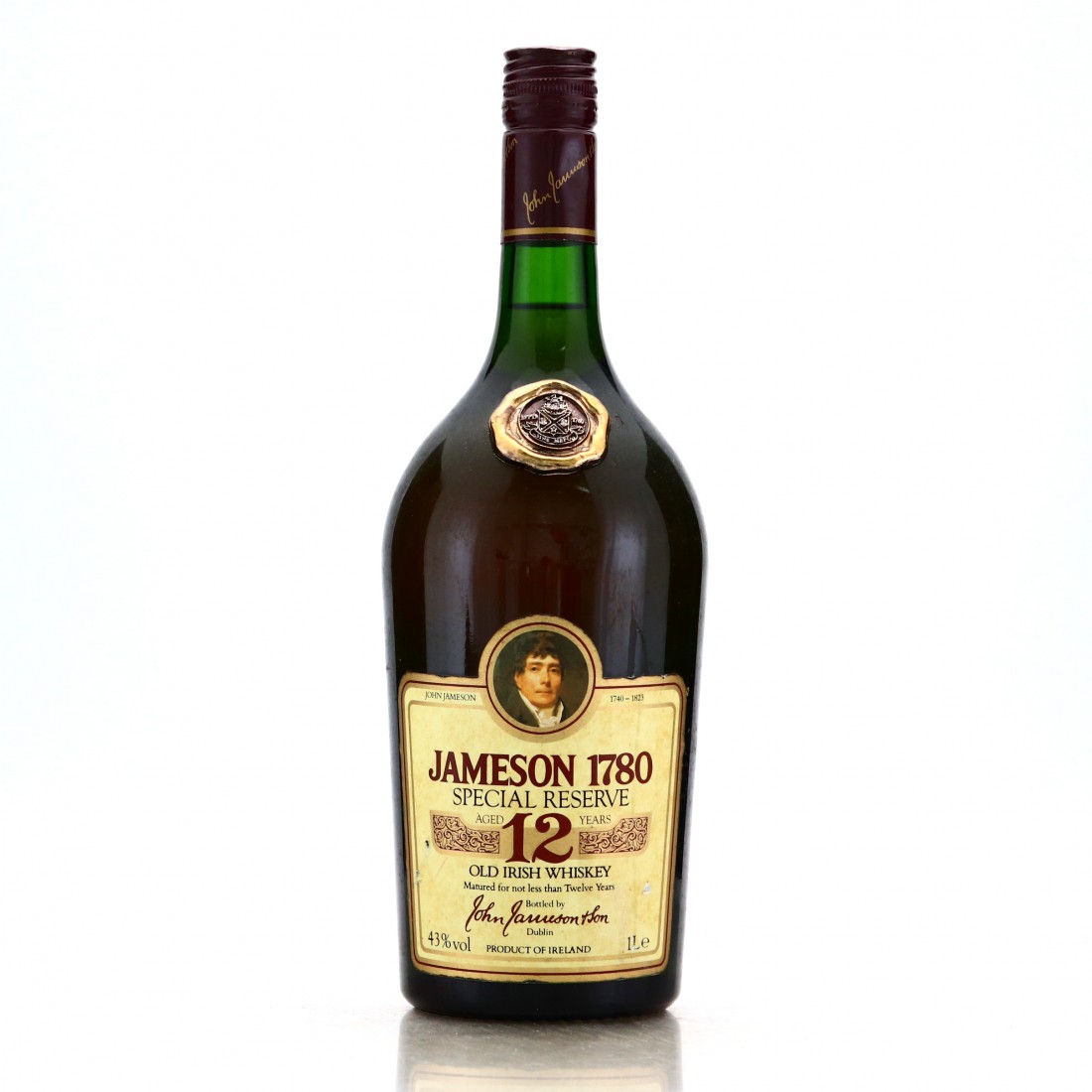 Jameson '1780' Special Reserve 12 Year Old 1 Litre 1980s | Whisky ...