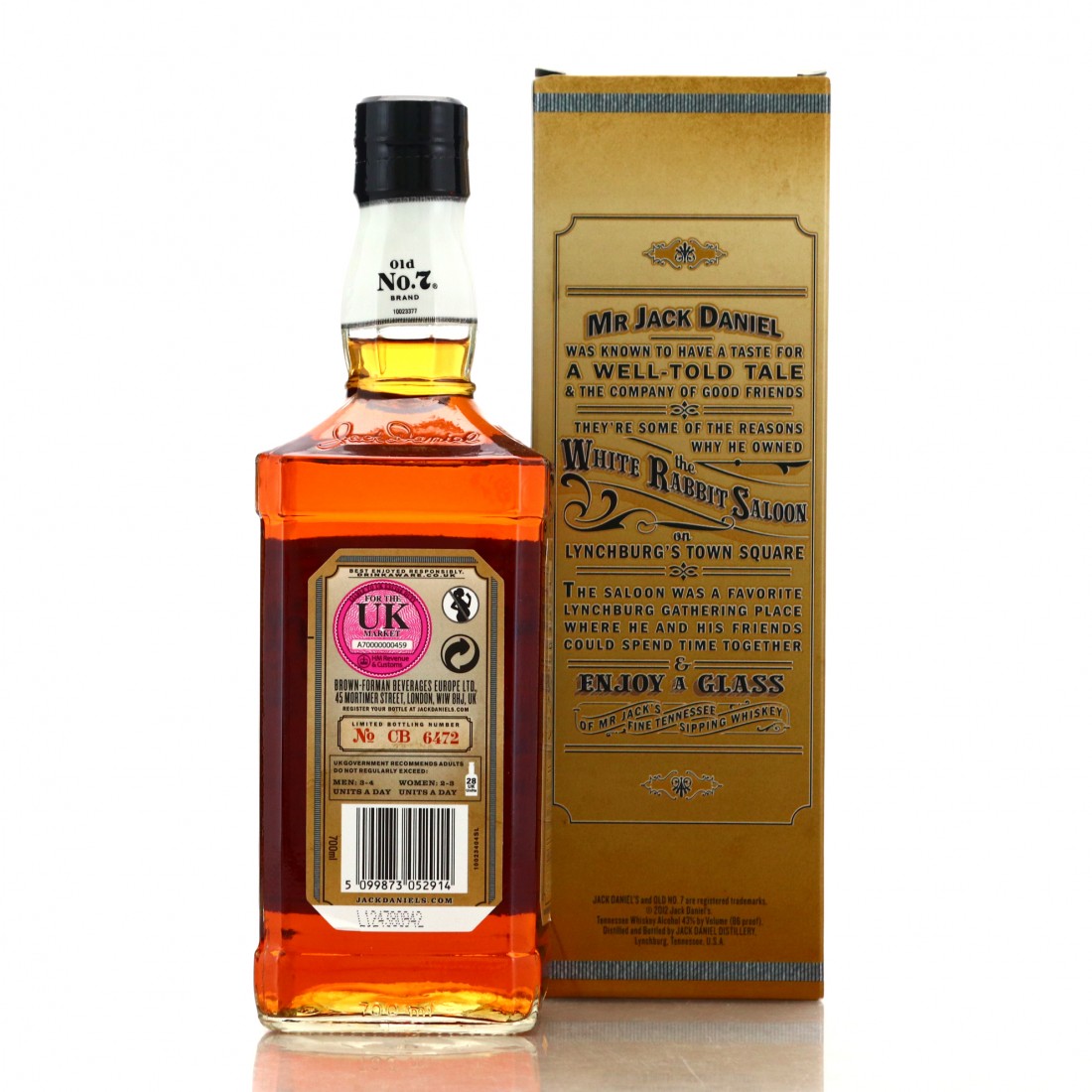 Jack Daniel's 120th Anniversary of White Rabbit Saloon 70cl | Whisky ...