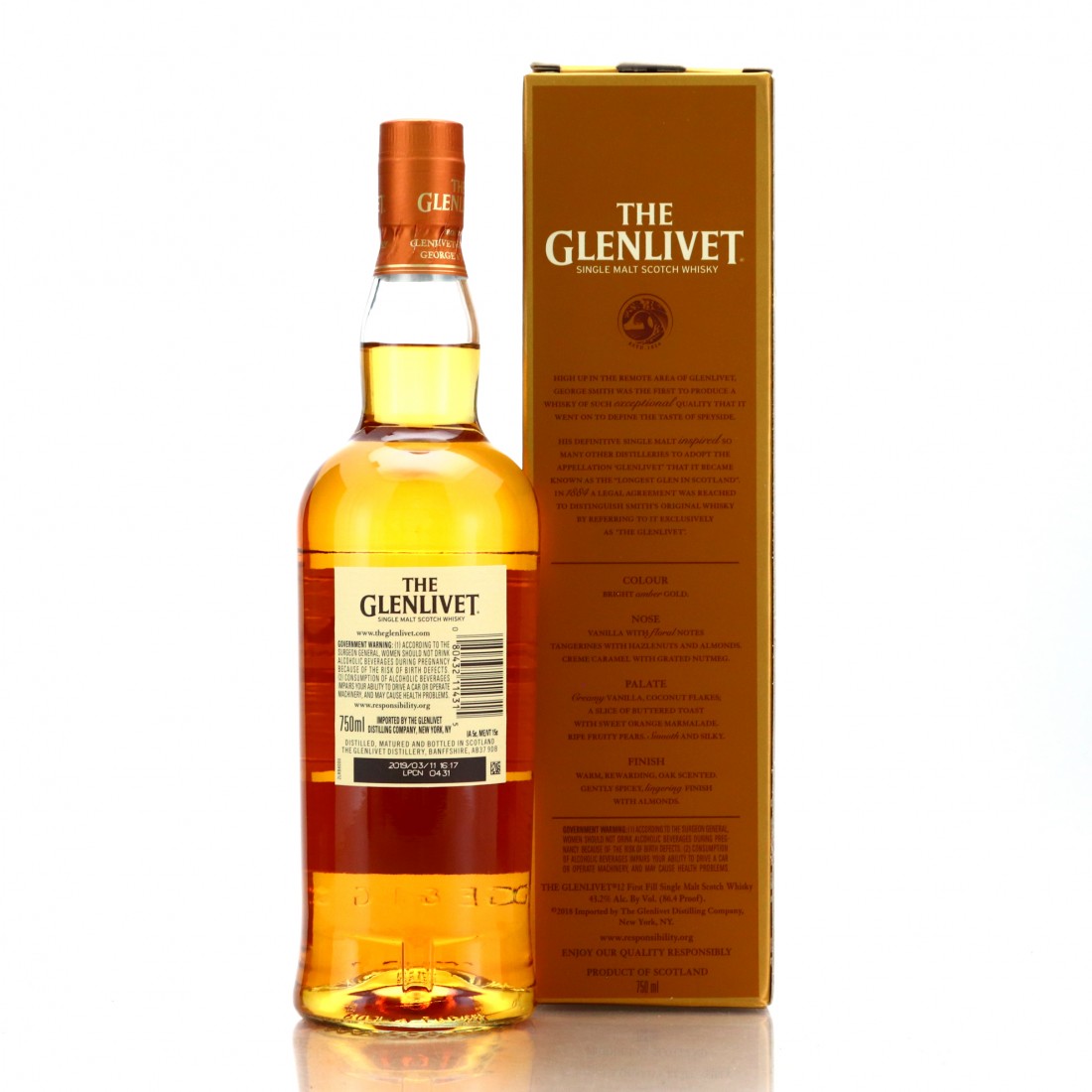 Glenlivet 12 Year Old First Fill 75cl / US Import | Whisky Auctioneer
