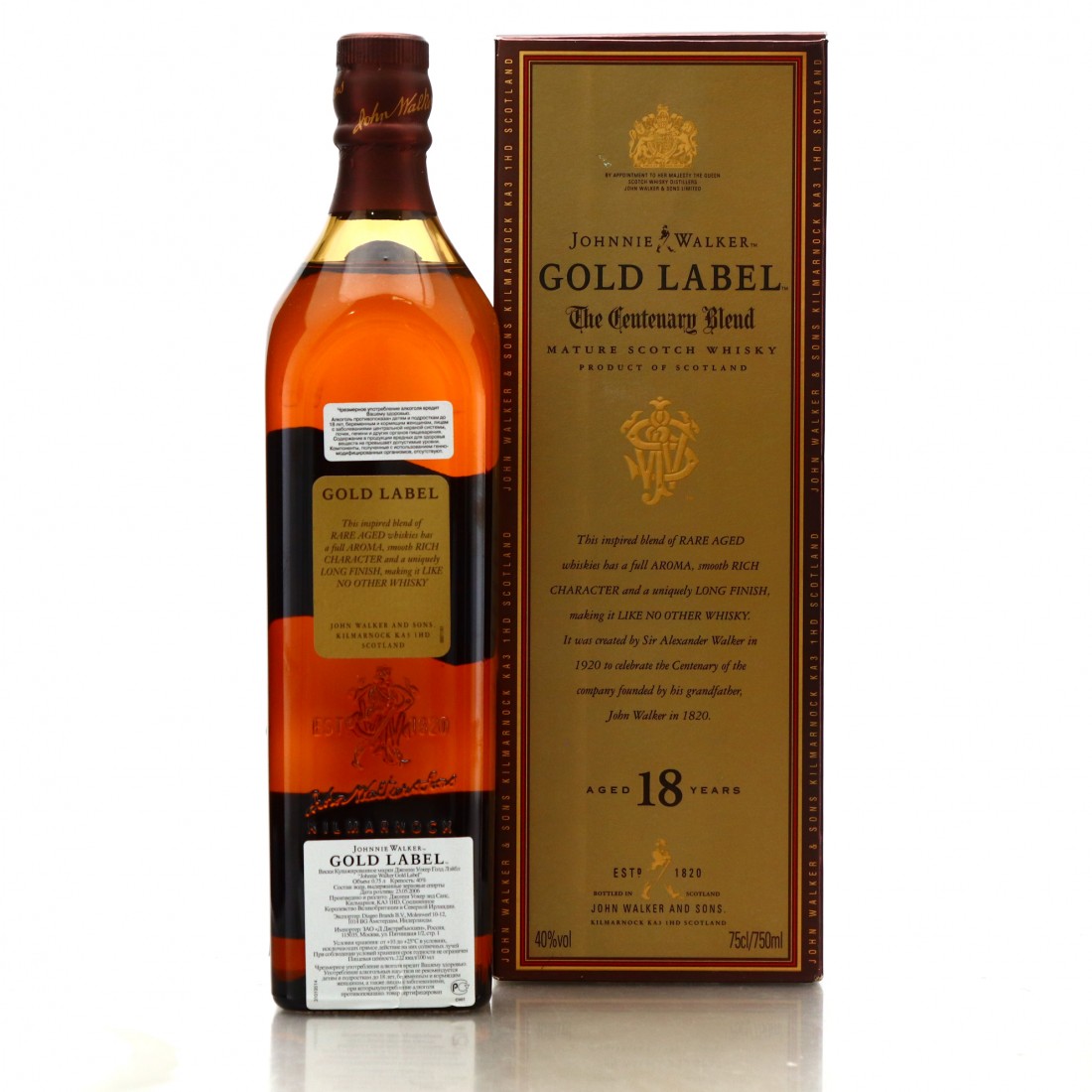Johnnie Walker Gold Label 18 Year Old Centenary Blend 75cl | Whisky ...
