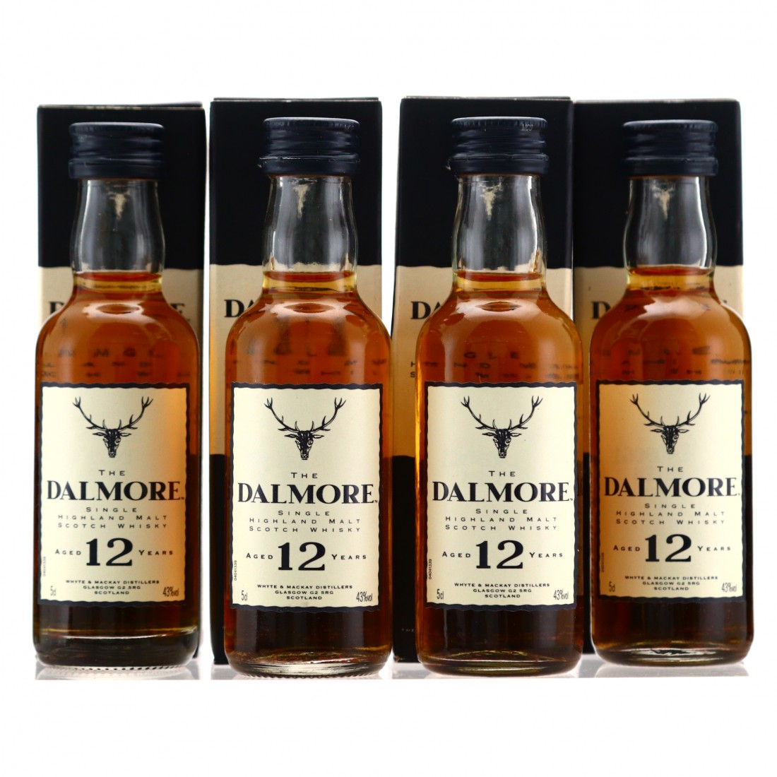 Dalmore 12 Year Old Miniature x 4 | Whisky Auctioneer