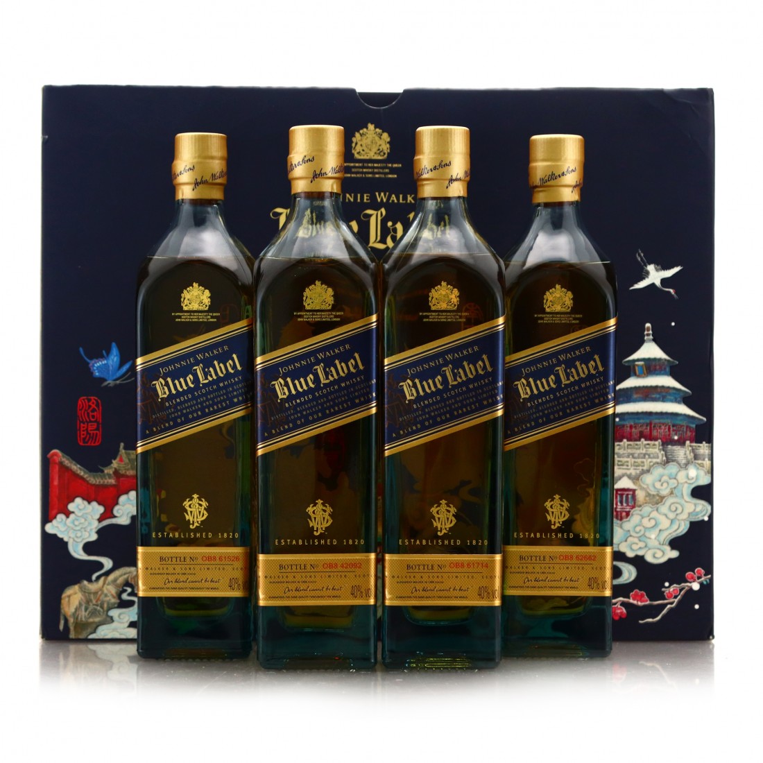 Johnnie Walker Blue Label Ancient City 4 x 20cl | Whisky Auctioneer