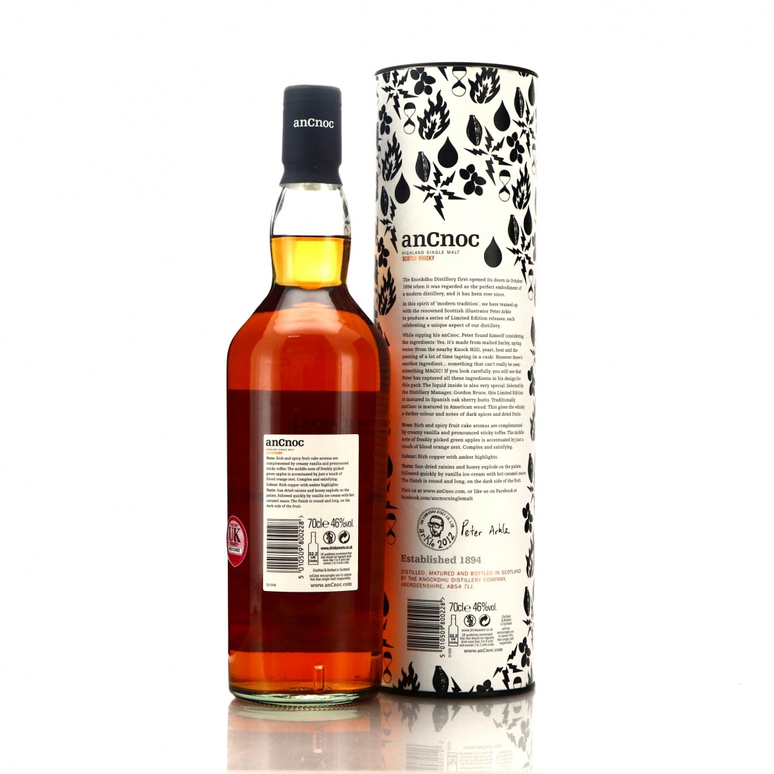 AnCnoc Peter Arkle 1st Edition / Ingredients | Whisky Auctioneer