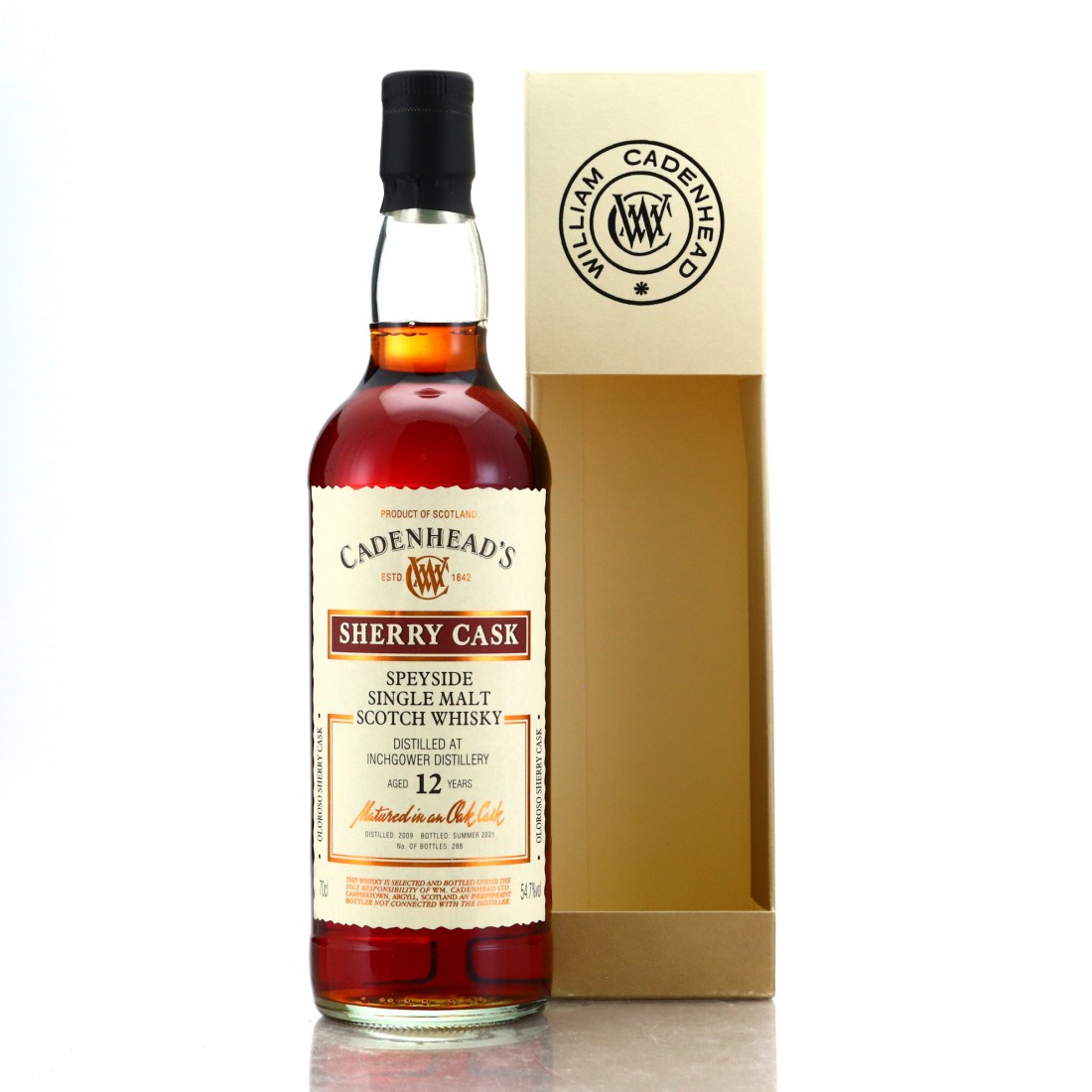 Inchgower 2009 Cadenhead's 12 Year Old Sherry Cask | Whisky Auctioneer
