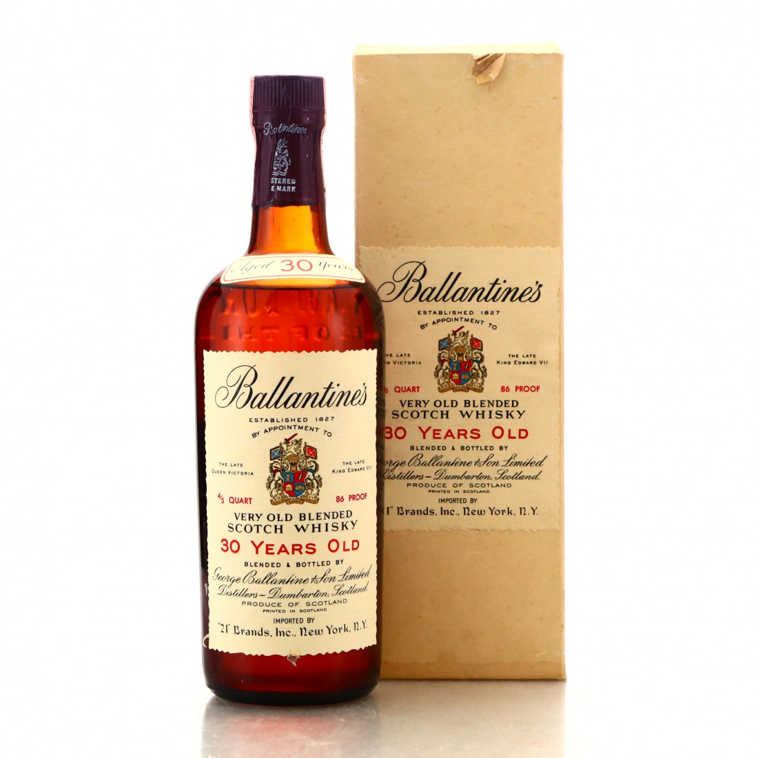 Ballantine's 30 Year Old Scotch Whisky 1960s / US Import | Whisky ...